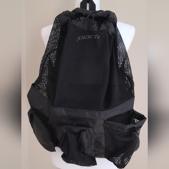 Sporti | Bags | Sporti Water Gear Backpack Color Black Mesh Pool Beach ...